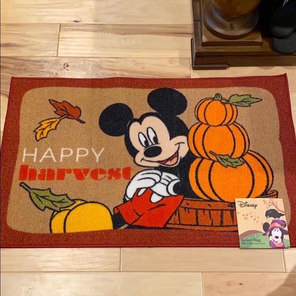 Disney | Holiday | Disney Rug Mickey Mouse Pumpkins | Poshmark